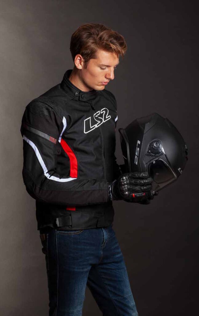LS2 GATE MAN JACKET BLACK RED M | www.aspshop.eu