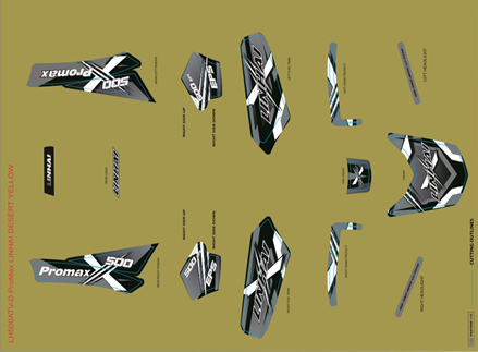 COMPLETE STICKER SET - LINHAI LOGO (SAND PLASTIC) 500 PROMAX EPS | www ...